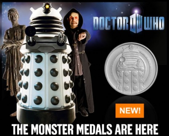 Royal Mint 2010 Doctor Who Medals – Merchandise Guide - The Doctor Who Site